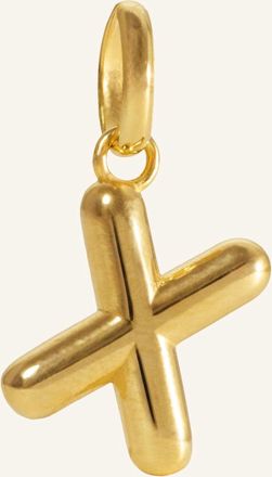 Pompidou Anh&auml;nger Puffy Letter X By Glambou gold