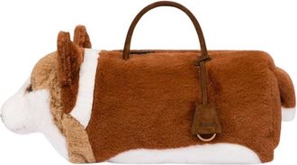 Moschino Femme, Sacs, Brun, Taille: ONE Size Corgi Handbag