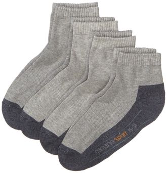 Camano Herren 5932 Quarter 4 Paar Sportsocken, Grau (Grey 10), 39-42 EU