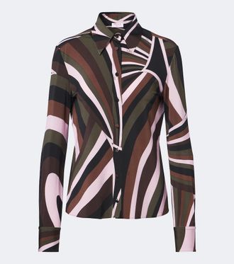 Pucci Hemd Iride aus Satin