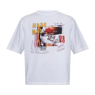 Dsquared2 Homme, Tops, Blanc, Taille: M T-Chemises