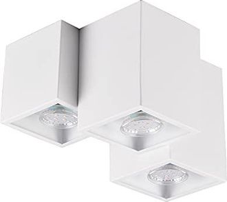 Trio Leuchten Deckenleuchte Fernando 604900331, Metall Wei&szlig; matt, exkl. 3x GU10