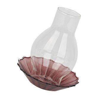 Hemobllo Borosilikat Glas Kerzenhalter im Vintage Stil mit Winddichter Abdeckung f&uuml;r Romantische Tischdeko und Caf&eacute;s