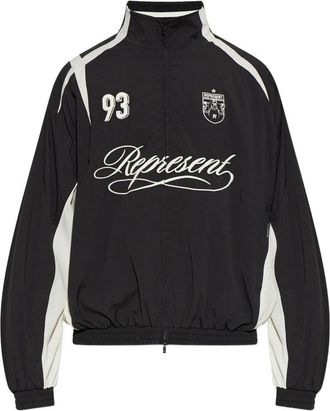 Represent Logo-embroidered Panelled Jacket