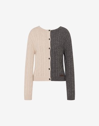 Moschino Cardigan en alpaga - Gris