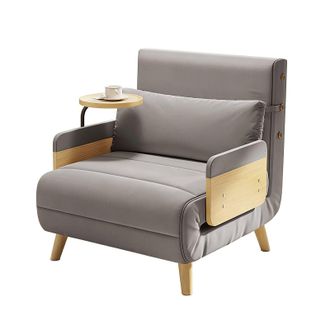 Generic Klappbares Schlafsofa f&uuml;r Kleine R&auml;ume,schlafsessel mit Bettfunktion 6-Fach Verstellbarer R&uuml;ckenlehne, Massivholzbeine f&uuml;r Wohnzimmer, Schlafzimmer, B