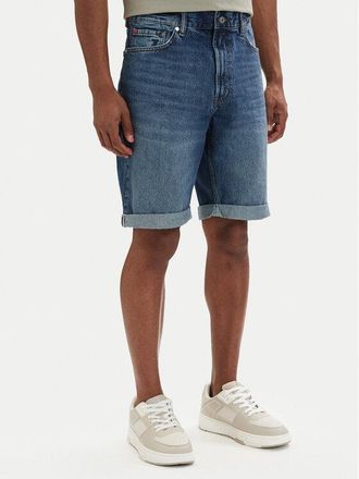HUGO BOSS Jeansshorts 50560386 Blau Tapered Fit