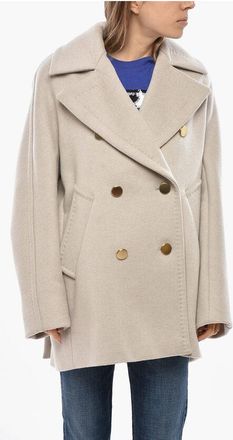 Max Mara ATELIER Double-breasted BERTA Pure Cashmere Coat size 40