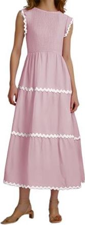 Generic 2026 Robes amincissantes pour femmes, robe d&eacute;contract&eacute;e, temp&eacute;rament, longue, europ&eacute;enne et mince, &eacute;l&eacute;gante, RD1., XXL