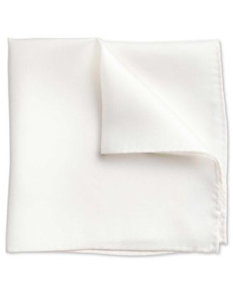 CHARLES TYRWHITT Gala-Einstecktuch aus Seide - Weiß