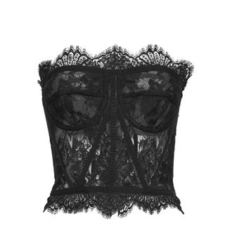Dolce & Gabbana Lace Bustier - - Tops - Damen - Schwarzk - XL