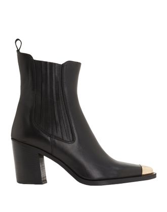 8 by YOOX LEATHER METAL-POINTY WESTERN ANKLE BOOTS