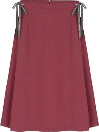 Colmar Ribbon Tie Midi Skirt - - Sport - Damen - Rot - M