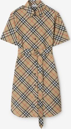 Burberry Robe chemise en coton Check, Size: 02