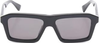 Bottega Veneta lunettes de soleil à monture carrée (années 2020) - Noir