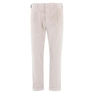 Jacob Cohen Pantalone Crop Single Pince - - Trousers - Herren - Braun - W33