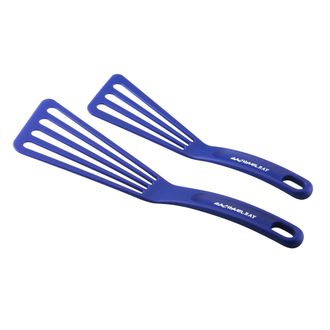 Rachael Ray Küchenhelfer und Gadgets Nylon Kochutensilien/Pfannenwender/Pfannenwender - 2-teilig, blau, 25,4 cm & 30,5 cm Spatel-Set