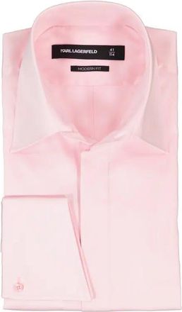 Karl Lagerfeld Herren Hemden rosa Baumwolle