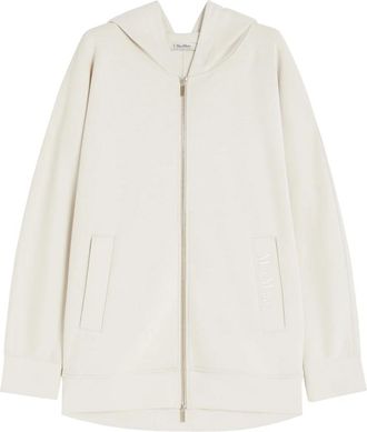 Max Mara Femme, Sweatshirts et sweats &agrave; capuche, Blanc, Taille: 38 FR Blanc Hiver Verbano Robe &Eacute;l&eacute;gante
