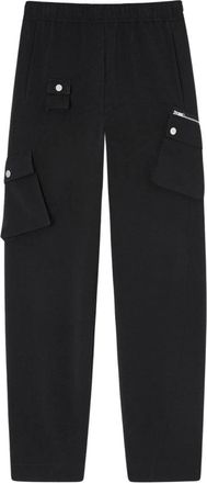 Ganni Femme, Pantalons, Noir, Taille: 44 FR Pantalon de costume en twill