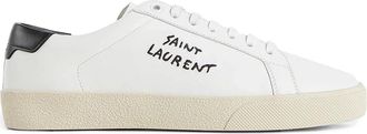 Saint Laurent Court classic sl/06 embroidered leather sneakers