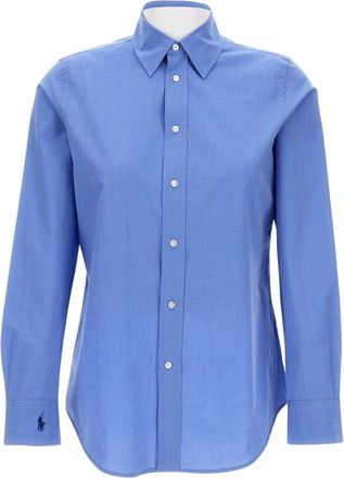 Polo Ralph Lauren Femme, Blouses et Chemises, Bleu, Taille: 38 FR Chemise Coupe Classique