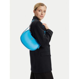 Pinko Handtasche PINKO Half Moon Mini Fl Al 25-26 PLTT 102790 A0F1 Blau