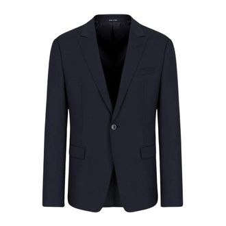 Emporio Armani Einknopf-Anzugjacke - - Jackets - Herren - Blau - L