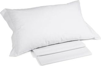 Caleffi Bettw&auml;sche-Set aus 100% Baumwolle, bestehend aus Bettlaken f&uuml;r franz&ouml;sisches Bett 190 x 285 cm + 1 Spannbettlaken f&uuml;r franz&ouml;sisches Bett 130 x 200 cm 