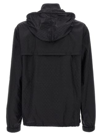 Alexander McQueen Skull-Jacquard Nylon Jacket - Black
