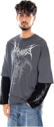 Dolly Noire The Guardian Double Sleeve Over - - Tops - Herren - Grau - L