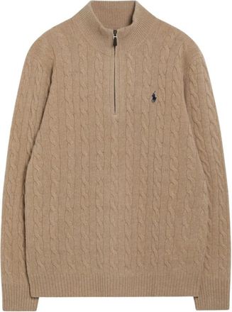 Polo Ralph Lauren Pullover mit durchgehendem Rei&szlig;verschluss - - Sweatshirts & Hoodies - Herren - Beige - XL