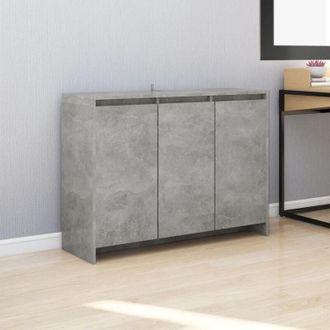 vidaXL Sideboard Betongrau 102x33x75 cm Holzwerkstoff - Vidaxl