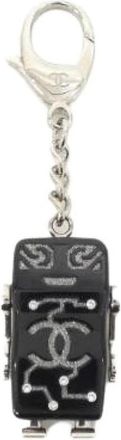 Chanel Porte-cl&eacute;s Pre-owned 96622 - Femme - Pre-owned - Noir - Taille: ONE Size