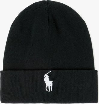 Polo Ralph Lauren Schal und Mütze aus Baumwolle - Schwarz