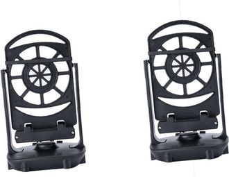 Milisten Stummer Dual Phone Wiggler Schrittzähler mit Lager USB Handy Halterung Automatischer Schüttel Stepper für Geräuschloses Stepper Training Zuhause Langl
