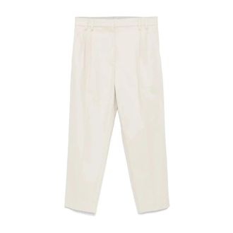 Brunello Cucinelli Stilvolle Damenhose f&uuml;r jeden Anlass - - Trousers - Damen - Beige - S