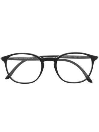 Giorgio Armani lunettes de vue à monture ronde - Noir