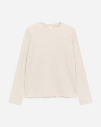 Arket Signature-Langarmshirt -Wei&szlig;