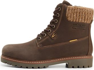 Camel Active Damen Hoher Schnürboot aus Nubukleder Braun, womenswear-37