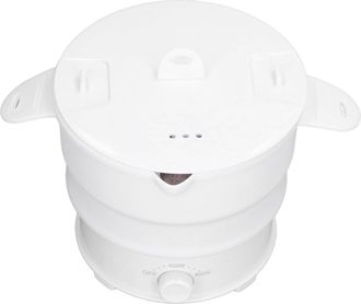 ZJchao Faltbarer ELEKTRISCHER HOT-Pot-KOCHER 1,2 L, TRAGBARER KOCHTOPF F&Uuml;R CAMPINGREISEN (EU-Stecker 220 V)