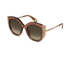 Furla Quadratische Sonnenbrille breiter Rahmen stilvolles Design - - Accessories - Damen - Braun - ONE SIZE