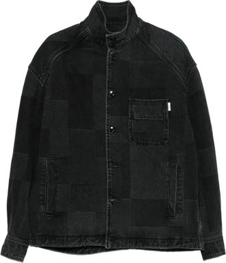 Juun.J Jeansjacke im Patchwork-Look - Schwarz
