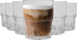 Duralex Empilable Stapelbare Trinkgläser - 200-ml-Becher Für Wasser, Saft - 12 Stück