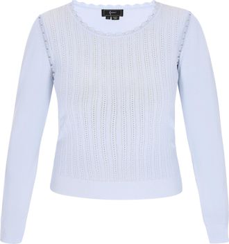 Faina Pullover Frauen hellblau