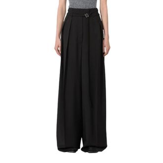 Max Mara Femme, Pantalons, Noir, Taille: 36 FR Wide Pantalons