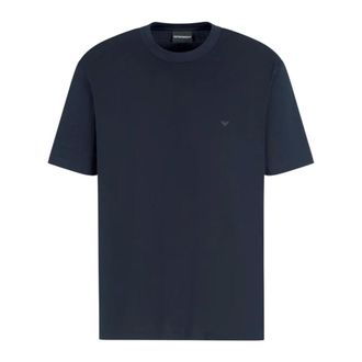 Emporio Armani Homme, Tops, Bleu, Taille: 2XL T-shirts et Polos &eacute;l&eacute;gants avec Aigle