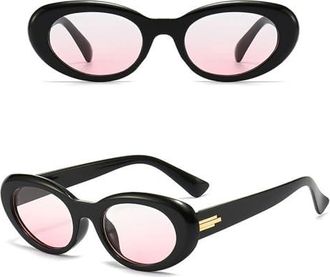 Generic Lunettes de soleil pour femmes de forme ovale UV400 lunettes de soleil pour femmes, lunettes de soleil pour femmes, noir dégradé rose 2026
