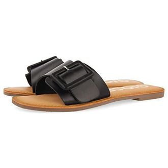 Gioseppo Welda, Sandales plates pour femme, Noir, 37 EU