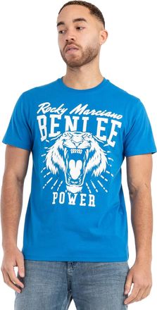 Benlee Rocky Marciano Herren T-Shirt Normale Passform Tiger Power, Royal Blue/White, XXL
